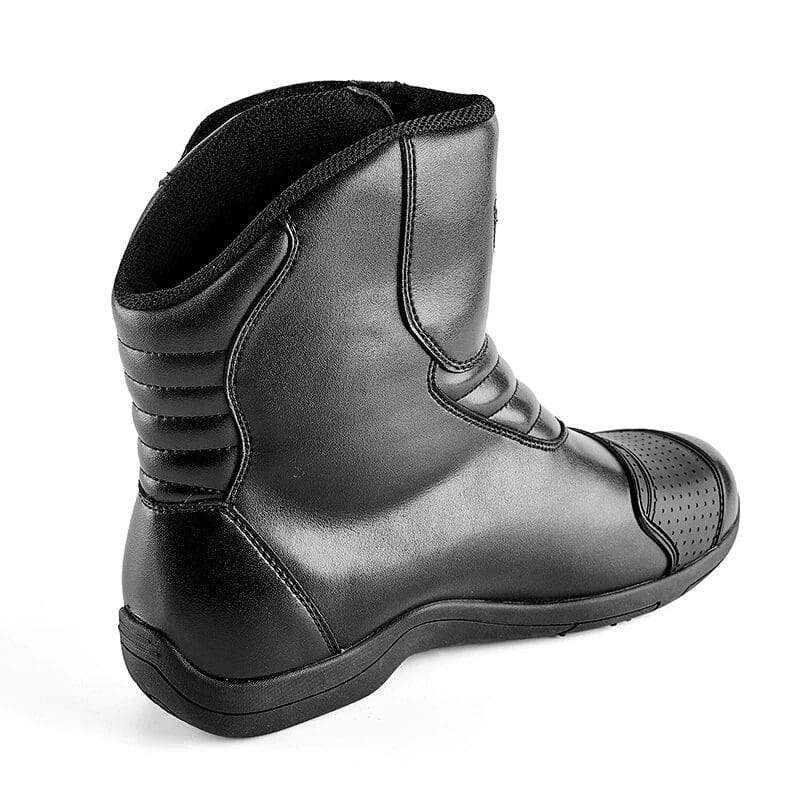 Demi botte de moto café racer en cuir | Boutique motard
