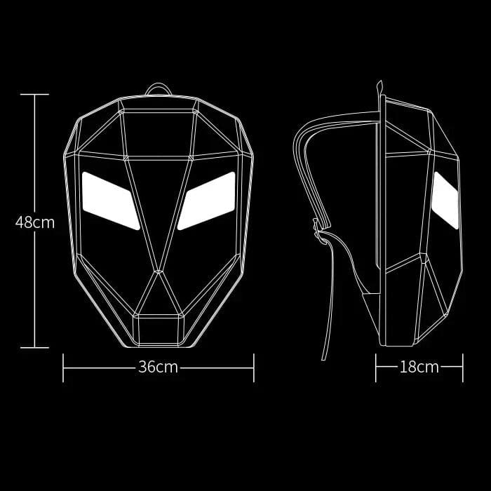 Sac à dos moto LED | Boutique motard