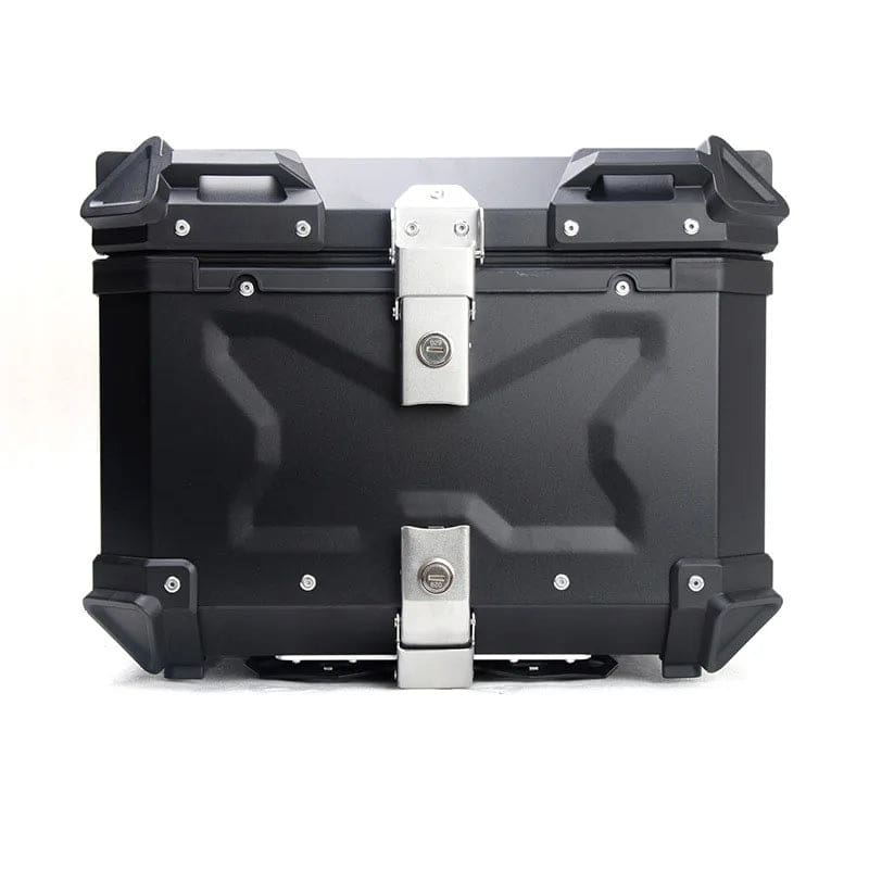 Top case moto 55L universel noir en aluminium | Boutique motard